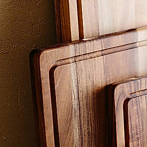 jalz jalz Wooden Cutting Board for Kitchen Acacia Wood Chopping Board for Meat, Vegetables, Fruit & Cheese, 15x10 Inches