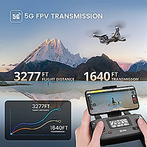 Holy Stone 2 Axis Gimbal GPS Drone with 4K EIS Camera for Adults Beginner, HS720G Foldable FPV RC Quadcopter with Brushless Motor, 5G WiFi Transmission, Optical Flow, Follow Me, Smart Return Home