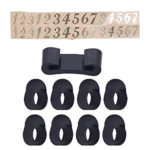 Silicone Drum Finger Sleeve, Standard Sizes Percussion Accessories Soft Drumstick Support Scratch Resistant with Number Sticker for Tongue Drums