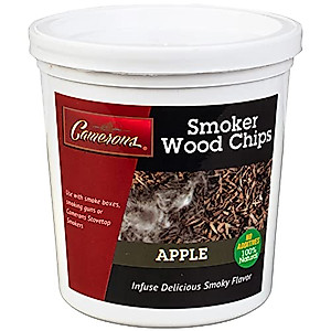 Camerons Smoking Chips- 1 Pint Kiln Dried, 100 Percent Natural Extra Fine Wood Smoker Sawdust Shavings (Apple, 3 Pack) (0.473176 L)