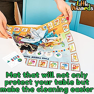 40x Disposable Placemats for Toddlers | 12x18 Baby Placemats for Restaurants | Disposable Baby Placemats | Sticky Placemats for Toddlers Disposable