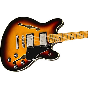 Squier Classic Vibe Starcaster Electric Guitar, with 2-Year Warranty, 3-Color Sunburst, Maple Fingerboard