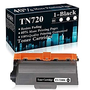 1 Black TN720 Toner Cartridge Replacement for Brother HL-5440D 5450DN 5470DW/DWT 6180DW/DWT Brother DCP-8110DN 8150DN 8155DN 8510DN Brother MFC-8710DW 8810DW 8910DW 8950DW/DWT Printer,Sold by TopInk