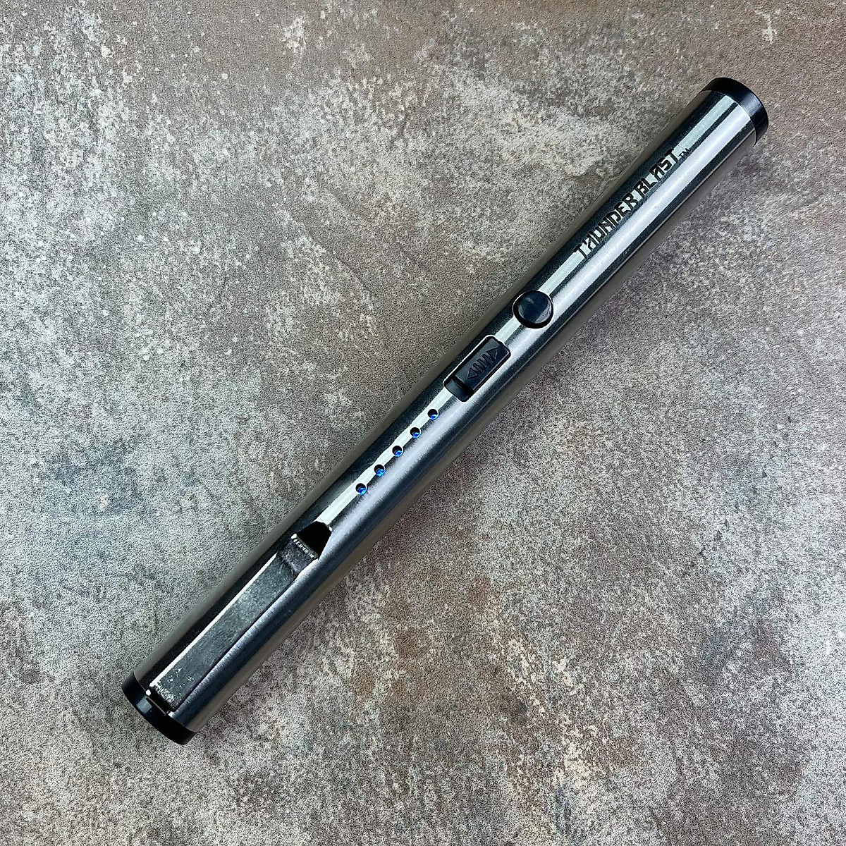 Thunder Blast OTH220 6.25inch Tactical Pen HIGH Power STUN Gun TAZOR WMicro USB Charger for SELF Defense USE ONLY. , Silver