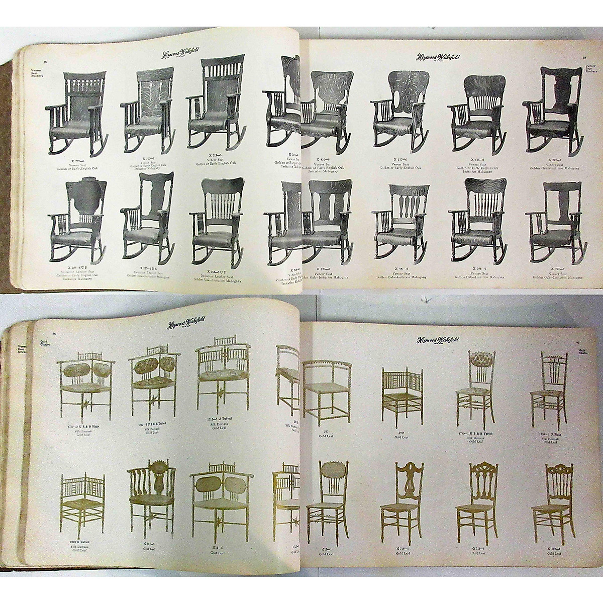 HEYWOOD BROTHERS AND WAKEFIELD COMPANY: MAKERS OF CANE AND WOOD SEAT CHAIRS, REED AND RATTAN FURNITURE