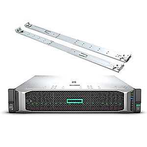 HP ProLiant DL385 Gen10 Business Server Bundle with 2 EPYC 7302 16 Core 3.0GHz CPU, 64GB RAM, 7.68TB Enterprise SSDs, RAID, Rail Kit, Win Server 2019