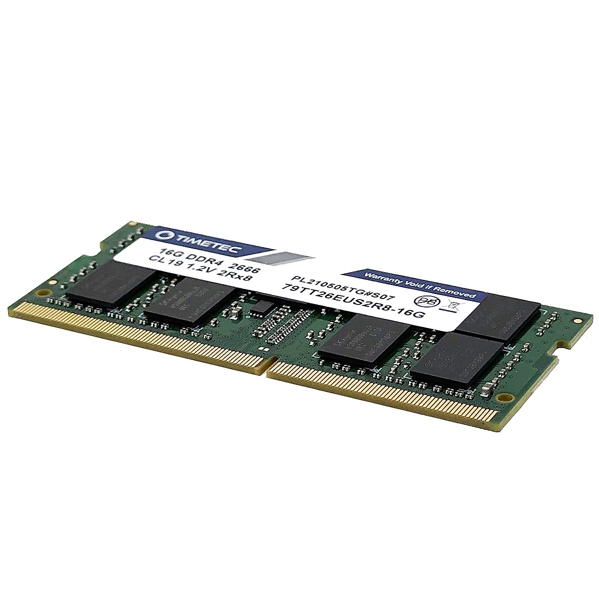 Timetec 32GB KIT(2x16GB) DDR4 2666MHz PC4-21300 Unbuffered ECC UDIMM 1.2V CL19 2Rx8 Dual Rank 260 Pin SODIMM Memory RAM Module Upgrade (32GB KIT(2x16GB))