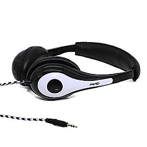 AVID Products AE-35 White Classroom Personal Headphones with 3.5mm Plug (50 Pack)