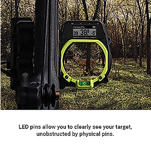 Garmin Xero A1 Bow Sight, 2" Auto-Ranging Digital Bow Sight, LED Pins for Unobstructed Views, Right-Handed