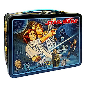 The Tin Box Company 344707-DS Star Wars Vintage Classic Tin Lunchbox, Black