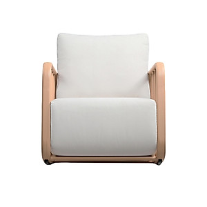 Tov Furniture Violette Terracotta and Cream Outdoor Rocking Chair