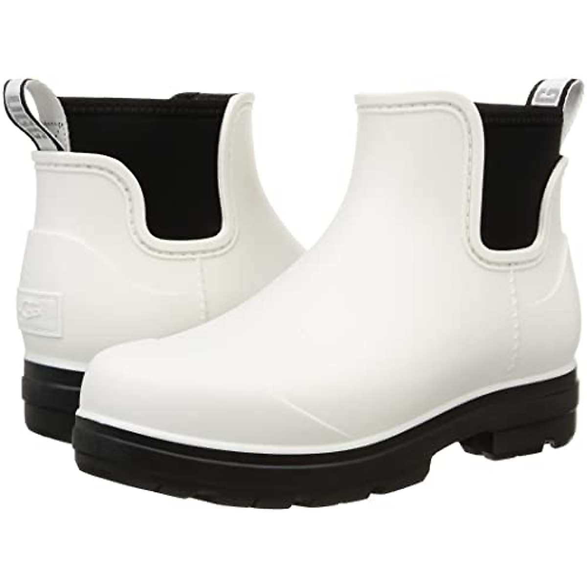 UGG Women's Droplet Rain Boot, White, 8