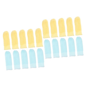 Didiseaon 20 Pcs Pet Toothbrush Gloves Chewy Dog Toothbrush Cat Toothbrushes for Indoor Cats Chew Brush for Dogs
