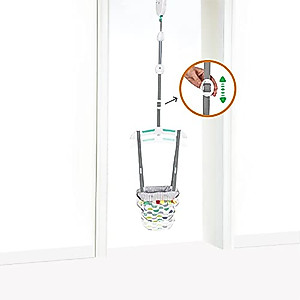 Bright Starts Playful Parade Door Jumper for Baby with Adjustable Strap, 6 Months and Up, Max Weight 26 lbs