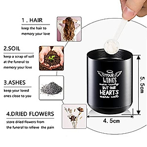 6 Pack Small Keepsake Urns for Human Ashes Mini Cremation Urns for Ashes Stainless Steel Memorial Ashes Holder