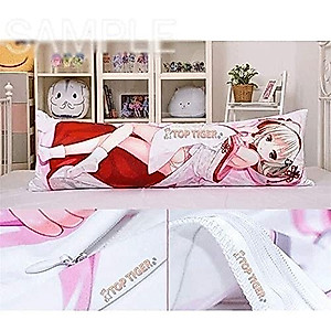 Looxx Maou Gakuin No Futekigousha：Misha Necron 21110 Anime Pillow Cover/Body Pillowcase, Double-Sided Pattern Peach Skin/2wt Throw Pillow Case, Anime Fans' Favorite Cushion Cover