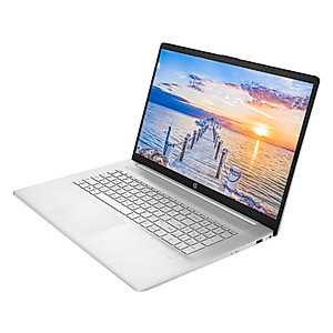 HP 17z 17.3" HD+ Touchscreen Laptop, AMD Ryzen 5 5625U Processor, 32GB DDR4 RAM, 2TB PCIe SSD, HDMI, Webcam, Fingerprint Reader, Wi-Fi 6, Windows 11 Home, Silver