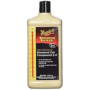 Meguiar's M8532 Mirror Glaze Diamond Cut Compound 2.0, 32 Fluid Ounces, White