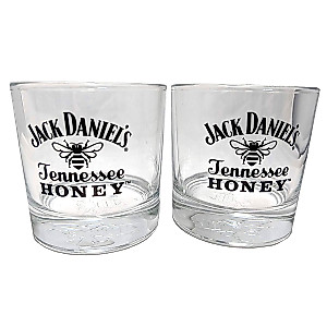 Jack Daniel's Tennessee Honey Signature Rocks Glass - Set of 2