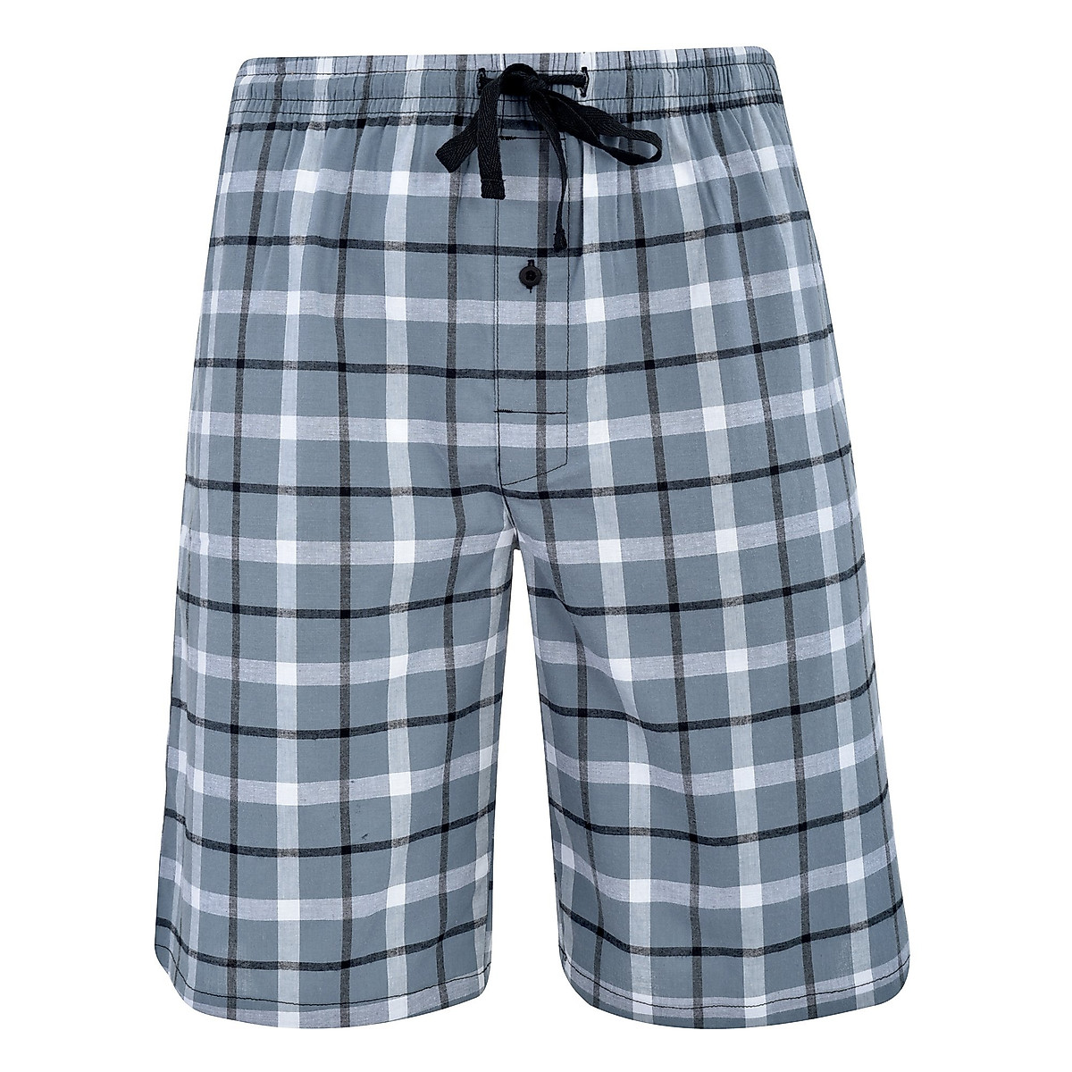 Hanes Men's Big Men's Woven Stretch Pajama Shorts 2 Pack Grey Black X-Large