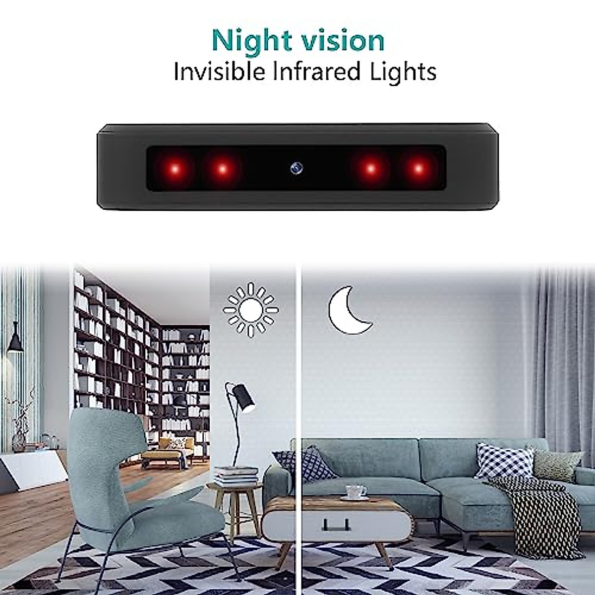 KEHZKCT 64GB Spy Camera Hidden Camera 10000 mAh Full HD 1080P Mini Spy Hidden Camera,Nanny Cam Hidden Camera,Small Security Hidden Camera with Gravity Sensor/Night Vision - No WiFi