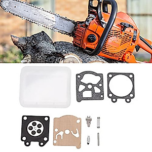 Carburetor Carb Repair Kit, Chainsaw Gasket Replacement Accessories Rebuild Kit Replaces for Walbro K11 Wat for 024 MS240 026 MS260 Garden
