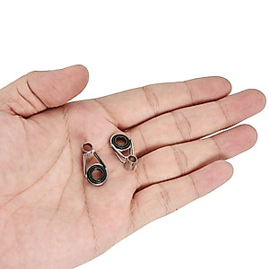 PATIKIL 4.5-22mm Tube Dia Fishing Rod Guide Repair Kit Set, 25 Pack Iron Line Ring for Saltwater Freshwater Fishing