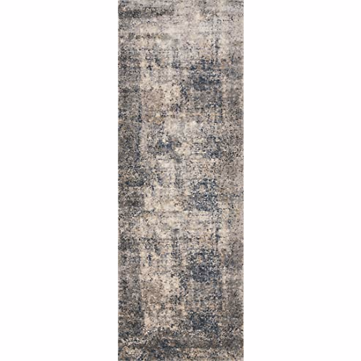 Loloi Teagan Collection 7'-11" x 10'-6" Area Rug in Denim/Slate - Large Area Rug, Soft Neutral Rug, High-Traffic Area Rug for Living Room, Bedroom, Home Office, Dining Area