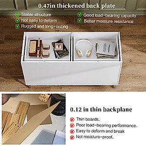 Chrangmay Chest of Drawers with 6 Drawers,Deep Drawers,Clothes Organizer,Large Storage Cabinet for Living Room, Bedroom,Hallway,with Anti-Tipping Device