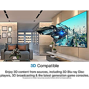 Optoma H190X Affordable Home & Outdoor Movie Projector | HD Ready 720p + 1080p Support | Bright 3900 Lumens for Lights-on Viewing | 3D-Compatible | Speaker Built in