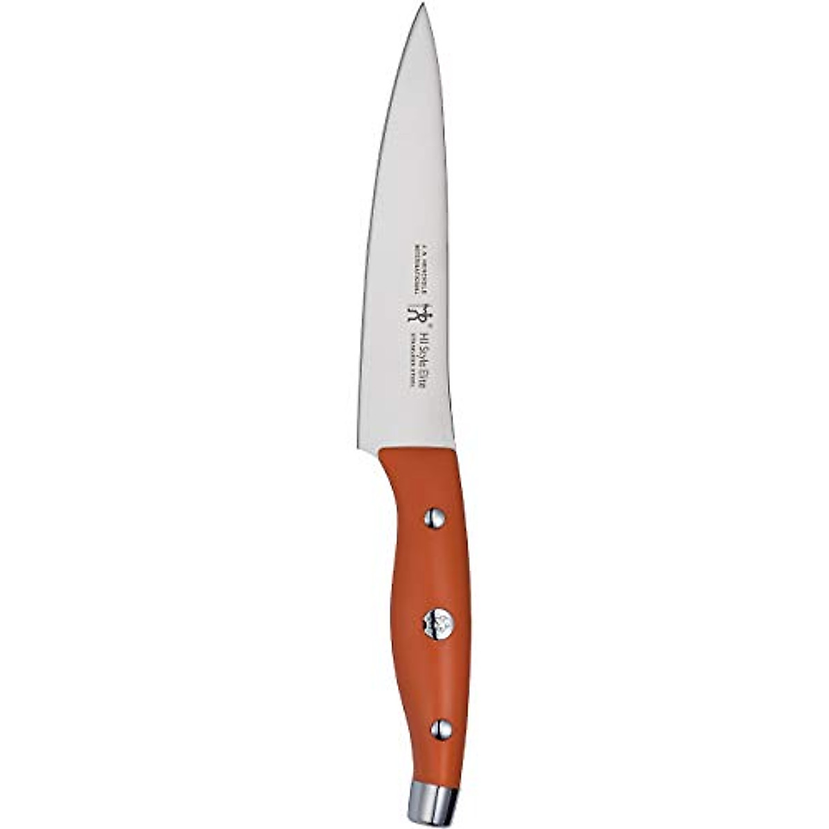 Henckels 16840-431 HI Style Elite Petty Knife, 5.1 inches (130 mm), Tangerine, Made in Japan, Fruit, Small Knife, Stainless Steel, Dishwasher Safe, Made in Seki, Gifu Prefecture