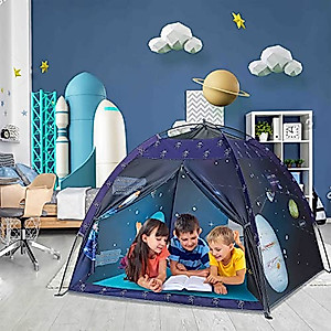 alprang Space World Play Tent Galaxy Dome Playhouse for Boys and Girls Imaginative Play-Astronaut Space for Kids Indoor and Outdoor Fun, Perfect Kid’s Gift- 47" x 47" x 43"