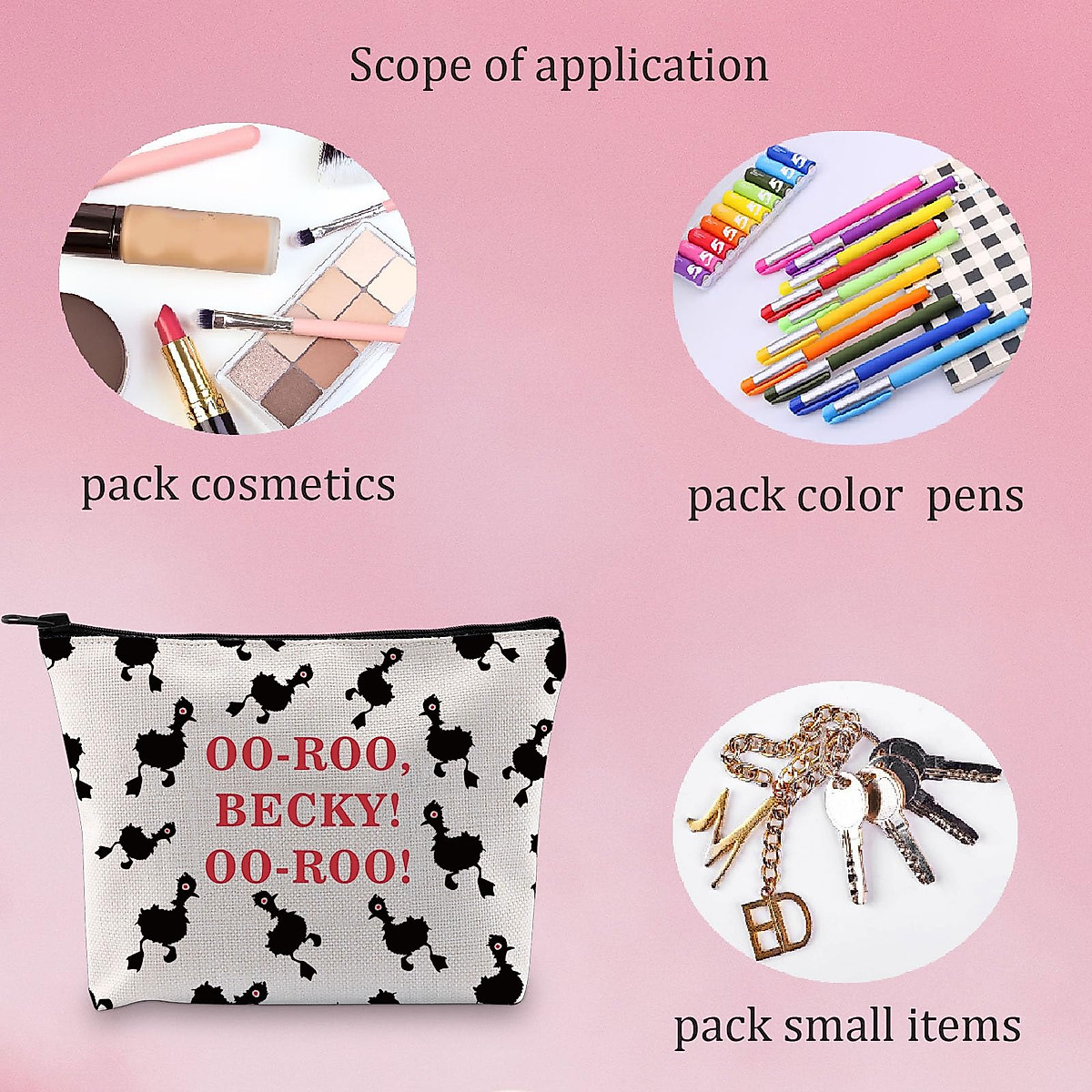 Cartoon Movie Movie Fan Gift Becky Lover Gift Becky The Loon Makeup Zipper Pouch (becky bag)