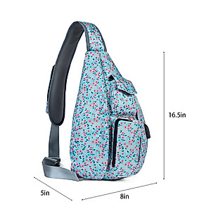 Malirona Sling Bag for Women Sling Backpack Hiking Daypack Multipurpose Crossbody Chest Bag (Orange)