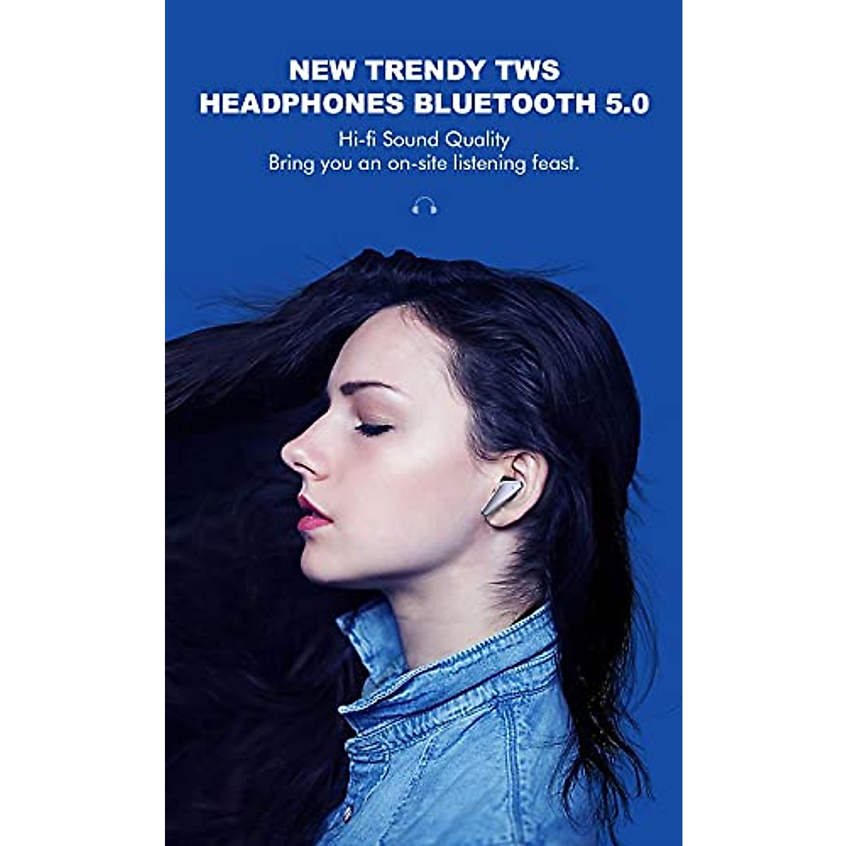 Astren Zyre Noise Cancelling Wireless Earbuds with Mic, Bluetooth 5.0, and Quick Charging Case, IPX5 Waterproof and Sweat Resistant for Running, Exercise, Sports, 8 Hour Playback