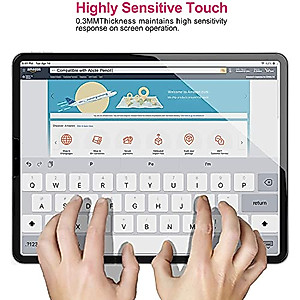 SMAPP [2+2 Pack] Tempered Glass Screen Protector Compatible with iPad Pro 11 inch 2020/2021 2nd/3rd Generation with Camera Lens Protector, HD Clear Easy Installation Apple Pencil/Face ID Compatible