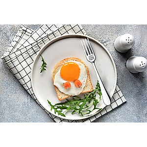 WHING Funny Joey Doesn't Share Food Engraved Tableware Salad Fork, Cake Dessert Salad Forks for Men, Women, Friends, Sister, Brother, Birthday Party Christmas Thanksgiving Gifts