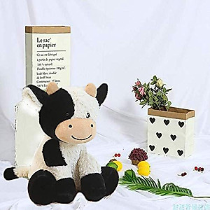 CHELEI2019 9" Cow Stuffed Animals Soft Cuddly Cow Plush Stuffed Animal Toy for Kids