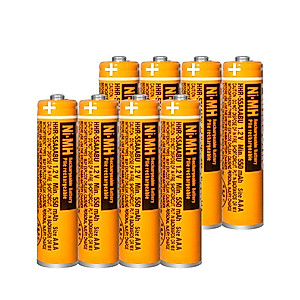 EOCIK 8 Pack HHR-55AAABU NI-MH Rechargeable Battery for Panasonic 1.2V 550mAh AAA Battery for Cordless Phones