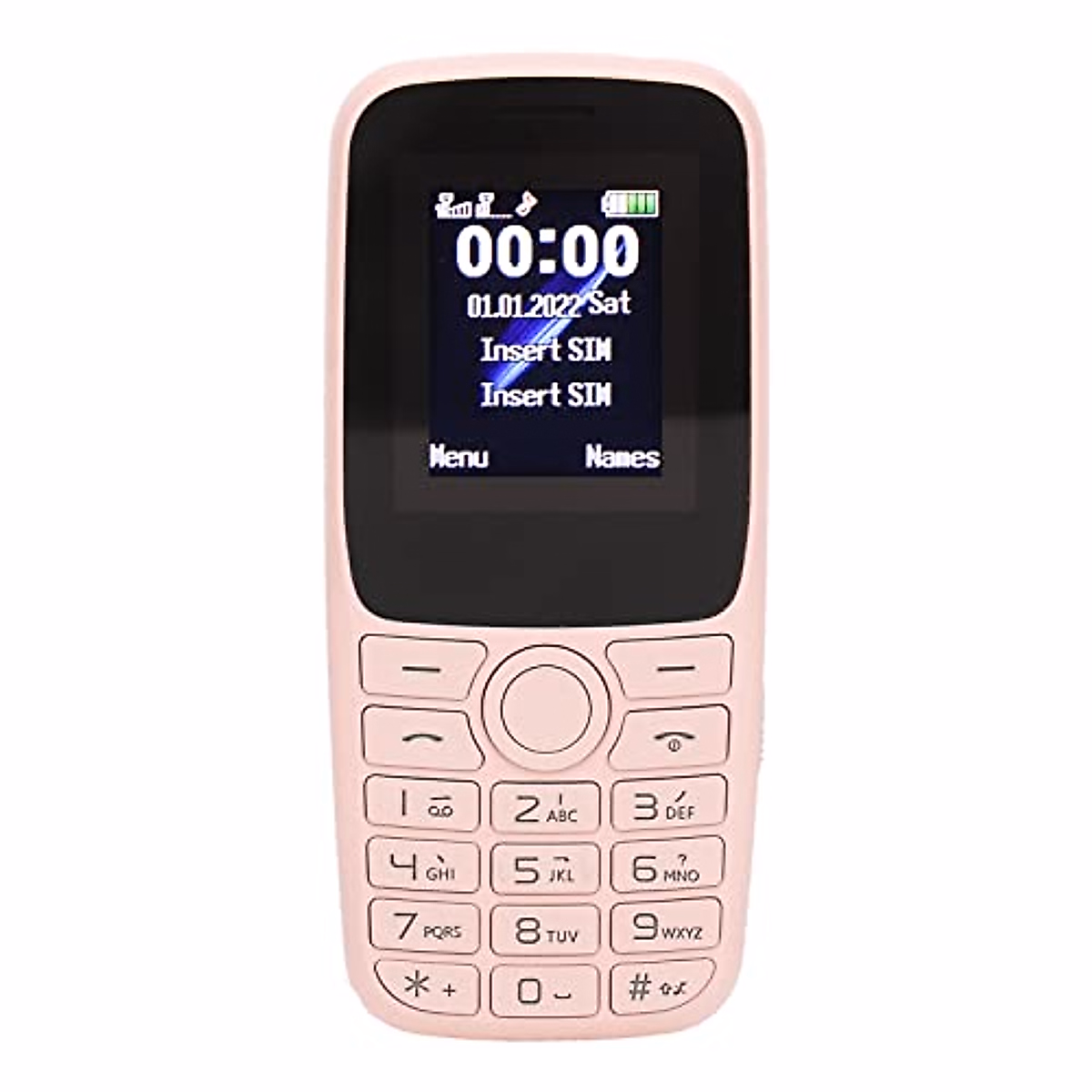 FOSA Senior Cell Phone, 2G GSM, High Volume Unlocked Basic Mobile Phone, 2.4 Inch Large Screen, Dual SIM Supported, Big Buttons Unlocked Cellphone for The Elderly Parents (Pink)