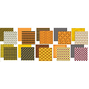 Construction 12X12 Scrapbook Paper Assortment - 10 Sheets
