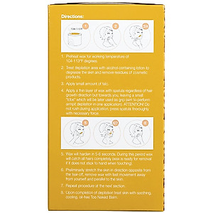 Too Naked Golden Radiance Strip-Free Wax, Hypoallergenic, Incredible Elasticity Peel Wax size 28.8 Ounces