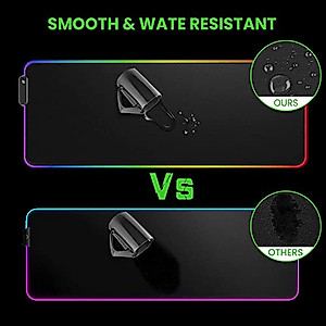 AJAZZ Gaming Keyboard and Mouse and Gaming Mouse pad and Wrist Rest,Wired RGB Backlight Bundle for PC Gamers and Xbox and PS4 Users - 4 in1 Gaming Set (Whisper Quiet Gaming Switch)