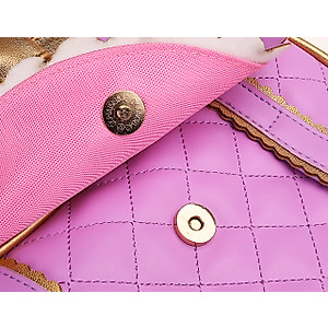 Gazigo Children Princess Waterproof PU Backpack for Girls Elementary School Girl Bookbags