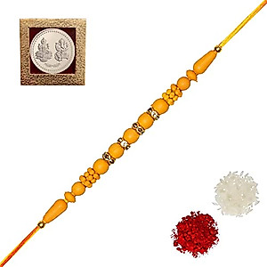 Amba Handicraft Rakhi/Rakhi for brother/Rakhi Set/rakhi for brother and Bhabhi/Rakhi card/Rakhdi/Send rakhi to USA/Rakhi for Brother with Gift Set/Rakhee