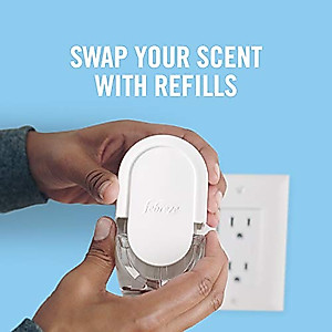 Febreze Plug In Air Fresheners For Home, Air Freshener Plug In, Gain Scent, Odor Fighter for Strong Odors, 1 Warmer + 2 Oil Refills