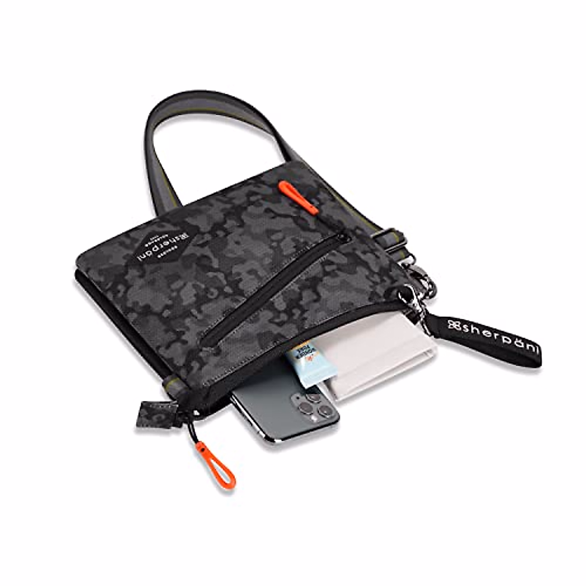 Sherpani Zoom, Small Crossbody Purse, Nylon Crossbody Bag, Lightweight Cross Body Bag, Sleek Dual Pouch, Purses for Women, RFID Protection (Dream Camo)