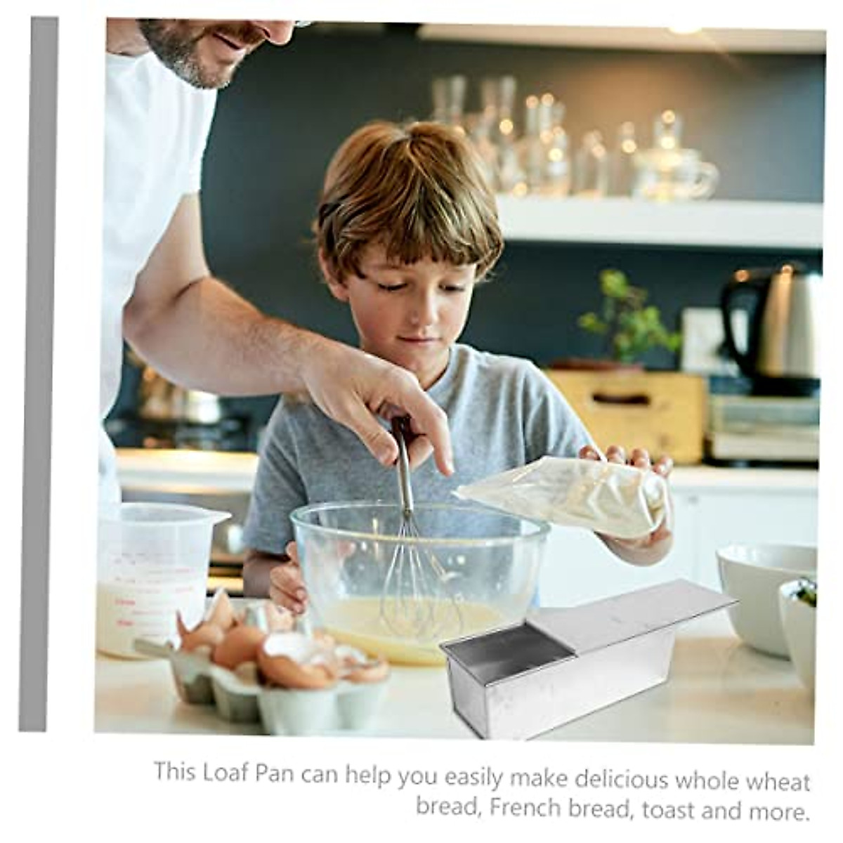 Abaodam Box Toast Box Bread Toast Box Non- Stick Bread Pan Bread Loaf Pan Mini Toast Stainless Steel Griddle Cake Stencils Loaf Pans for Baking Non-stick Loaf Pan Molds for Baking Tray