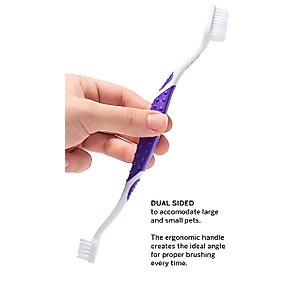 petsmile Professional Pet Toothbrush - Patented 45° Cat & Dog Toothbrush for Small & Large Animals - Pet Accessories for Dental Care - VOHC Approved Dog Teeth Cleaning - Dog Toothpaste Not Included