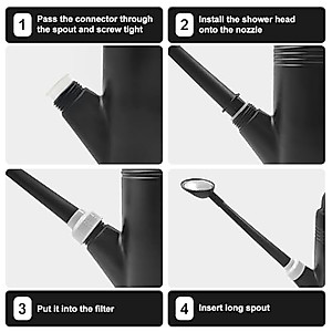 2 Gallon Watering Can for Outdoor Plants,Plant Watering Can with Removable Long Spout and Stainless Steel Shower Head,Large Garden Watering Can for House Plant Flower Vegetable